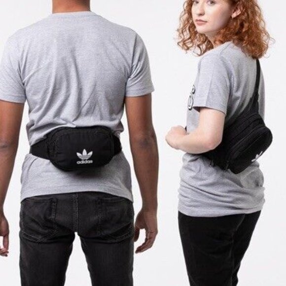 adidas | Bags | Adidas Originals Logo Sport Waist Pack Black Nwot Fanny ...